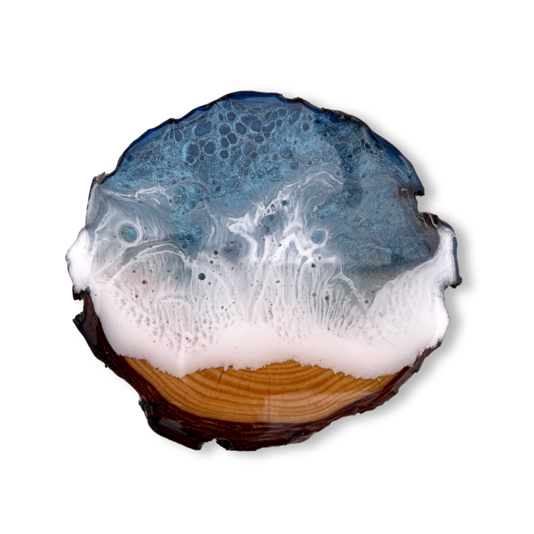 Ocean Resin Art Coasters | Rusted Element Design