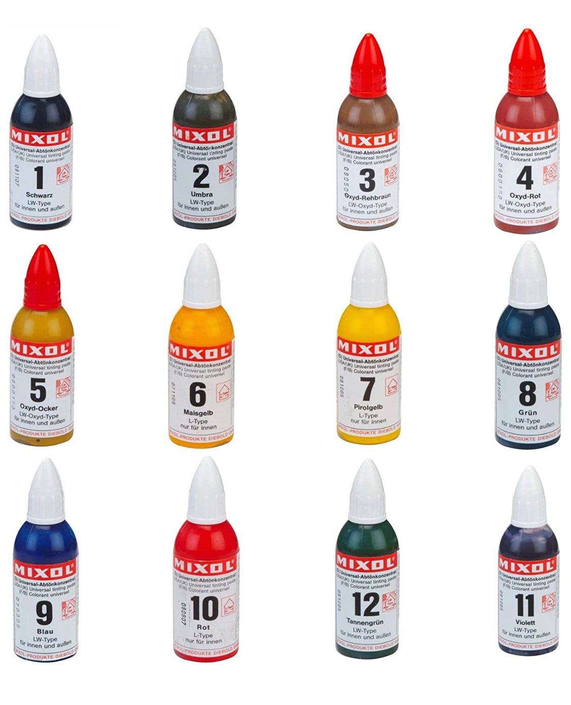 Mixol Universal Colors | Rusted Element Design