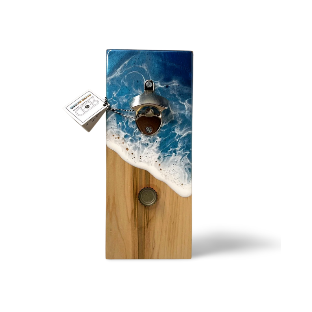Ocean Themed Wall-Mounted Bottle Opener with Secret Magnetic Cap ...